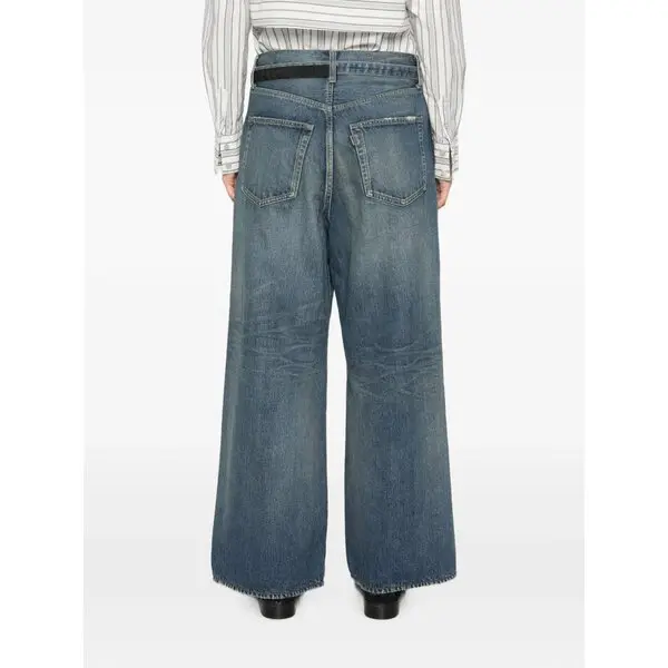 Sacai Wide-leg Denim Jeans