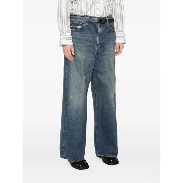 Sacai Wide-leg Denim Jeans
