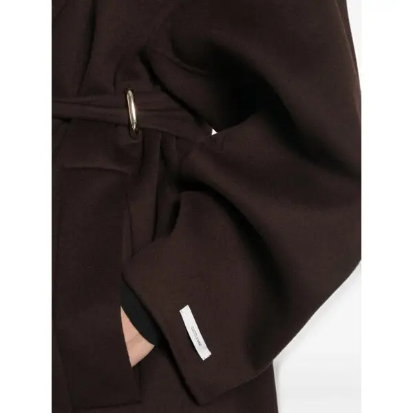 Sportmax Oversized Hooded Wool Coat