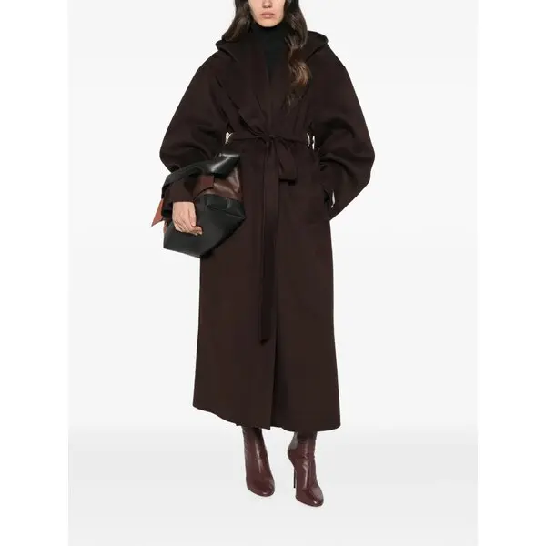 Sportmax Oversized Hooded Wool Coat