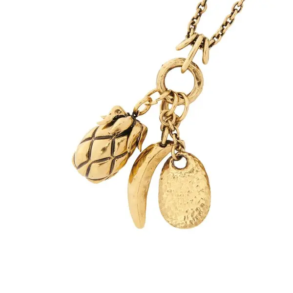 Chloé Polished -tone Pendant Necklace - Gold