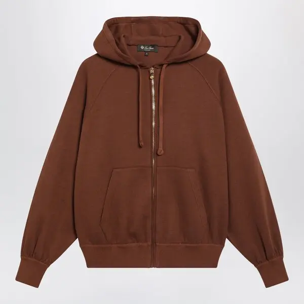 Loro Piana Cotton Zip-up Hoodie - Red