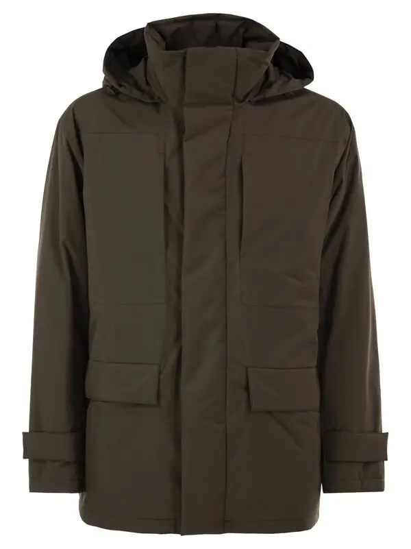 Herno Technical Hooded Padded Parka