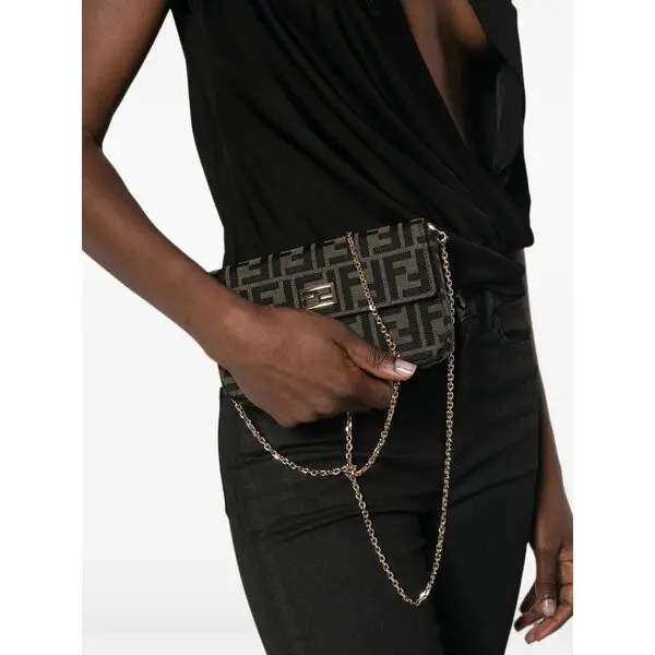 Fendi Clutch Bags - Brown
