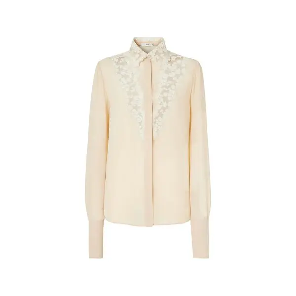 Fendi Neutrals Tops Shirts - Cream