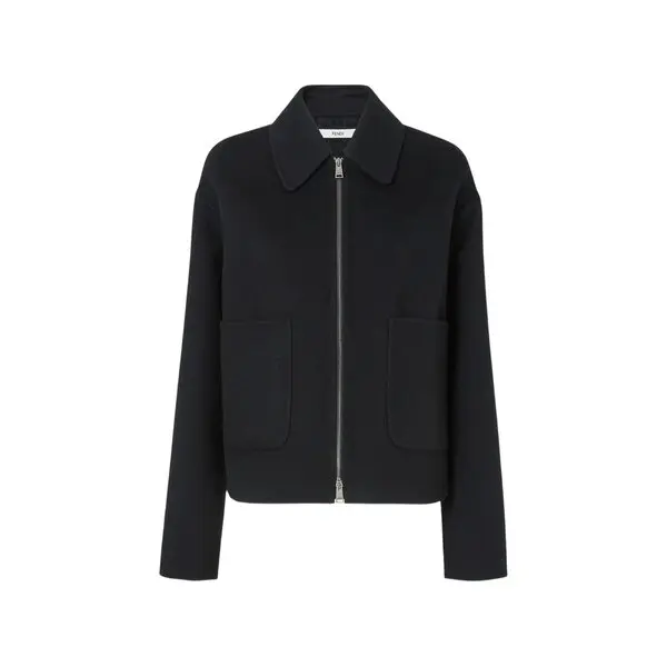 Fendi Wool Zip-up Jacket - Black