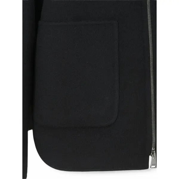 Fendi Wool Zip-up Jacket - Black