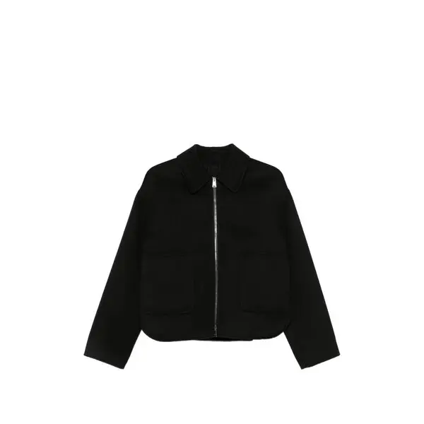 Fendi Wool Zip-up Jacket - Black