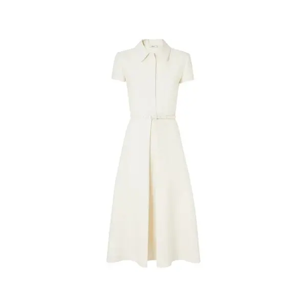 Fendi Wool And Silk Dress - White