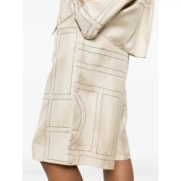 TOTEME Neutrals Trousers Cropped Trousers