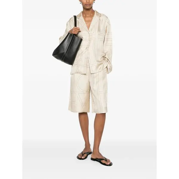 TOTEME Neutrals Trousers Cropped Trousers