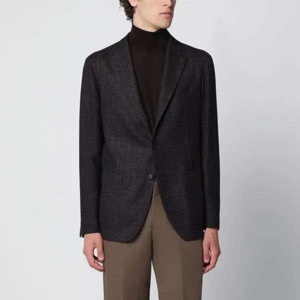 Tagliatore Single-breasted Jacket With A Micro Check Pattern