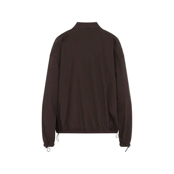 Miu Miu Oversized Gabardine Blouson Jacket - Brown