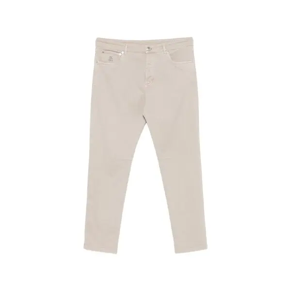 Brunello Cucinelli Neutrals Denim Trousers