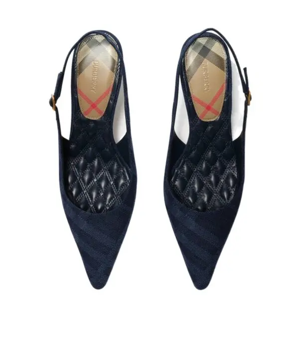 Burberry Check Slingback Pumps