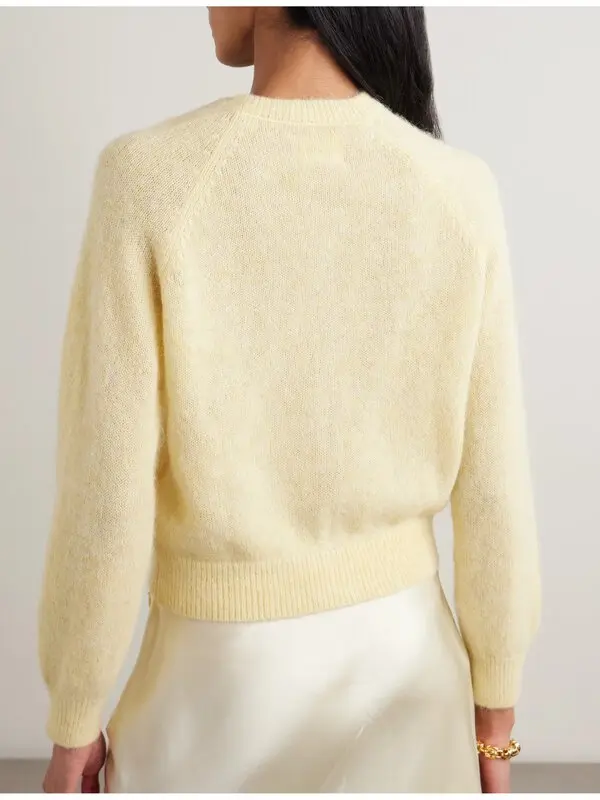 DÔEN Raglan Sleeve Wool & Alpaca Blend Cardigan - No