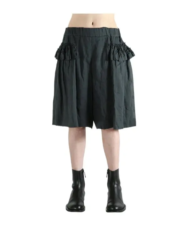 Dries Van Noten Ramie Culottes - Black