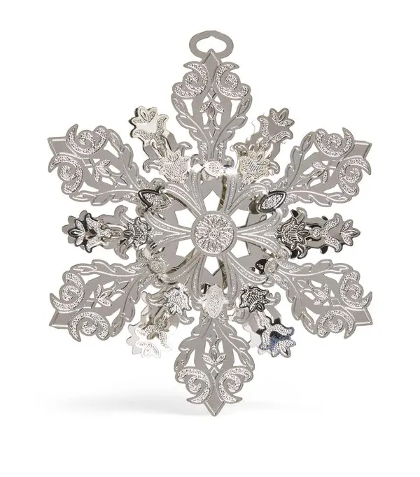 THE LONDON CHRISTMAS COMPANY Gold-plated Snowflake Tree Decoration