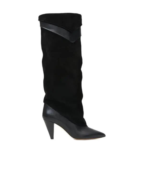 Isabel Marant Étoile Slouchy Cone-heel Pointed Toe Boots