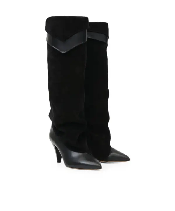 Isabel Marant Étoile Slouchy Cone-heel Pointed Toe Boots