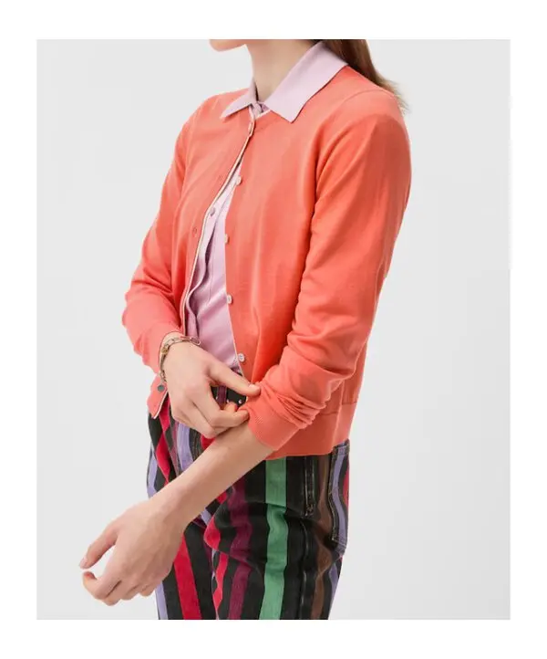 Versace Logo Trim Buttoned Cardigan