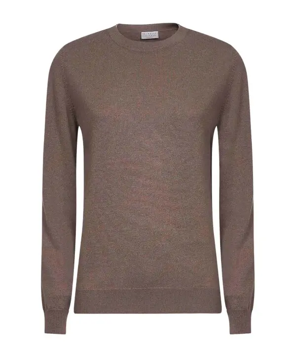 Brunello Cucinelli Long-sleeved Crewneck Sweater - Brown