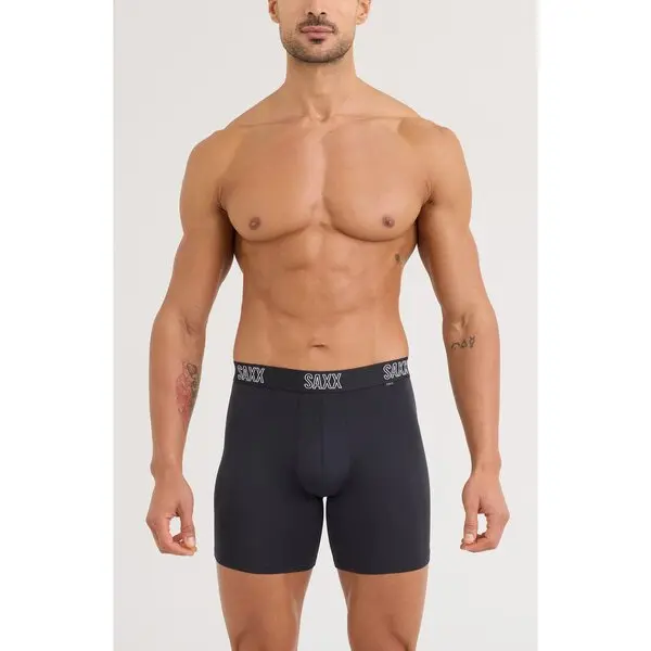 SAXX Droptemp™ Cooling Mesh Relaxed Fit Boxer Briefs - Black