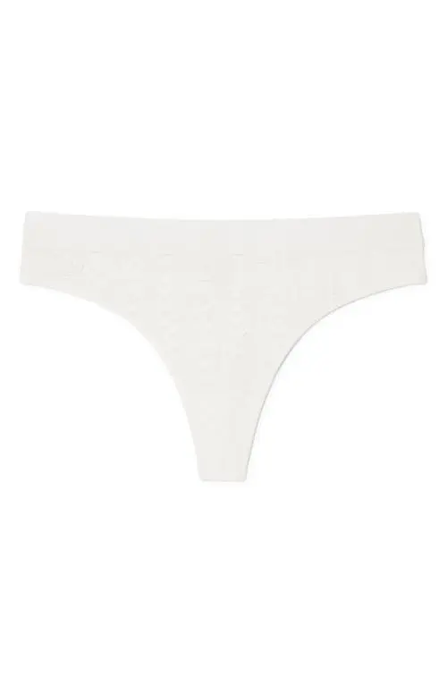 Lacoste Pointelle Logo Thong