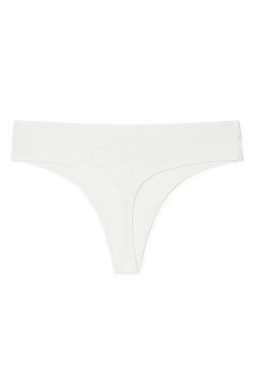 Lacoste Pointelle Logo Thong