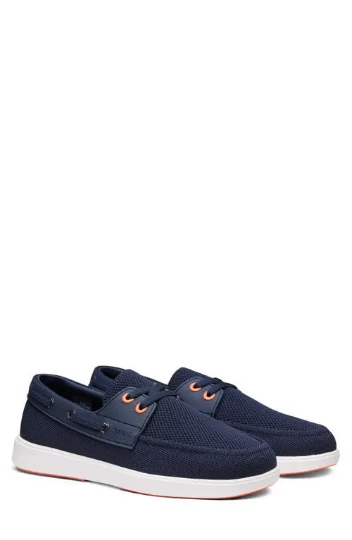 Swims Breeze Boat Shoe - Navy/white/orange