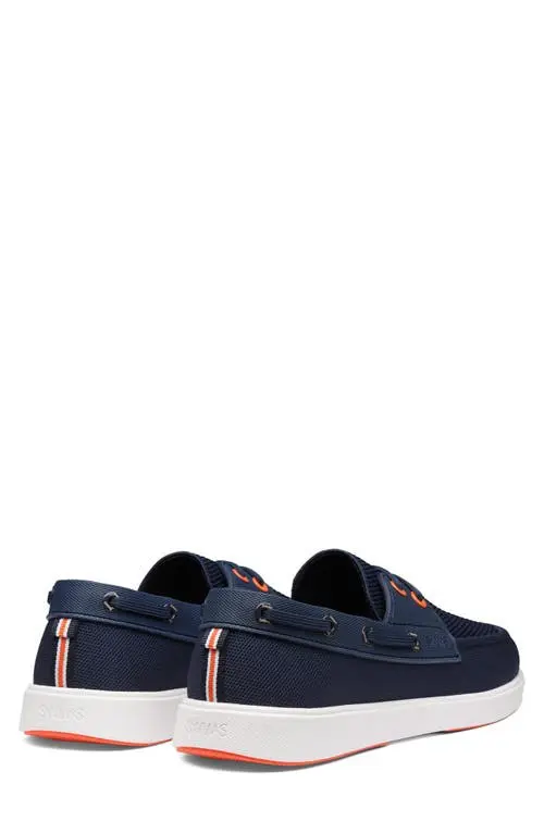 Swims Breeze Boat Shoe - Navy/white/orange