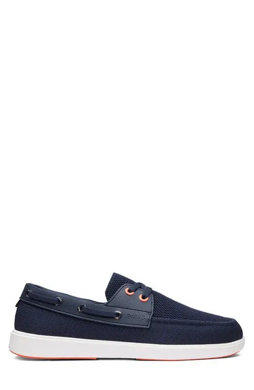 Swims Breeze Boat Shoe - Navy/white/orange