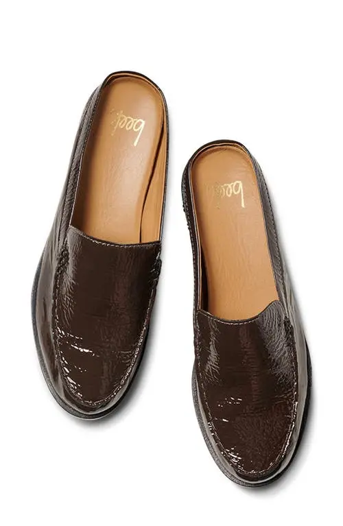 Beek Owlet Flat Leather Mule