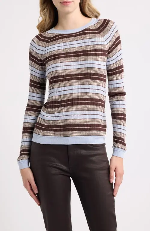 Rag & Bone Teresa Striped Crewneck Sweater - Light Blm