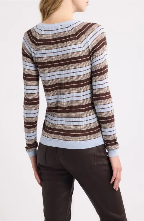 Rag & Bone Teresa Striped Crewneck Sweater - Light Blm