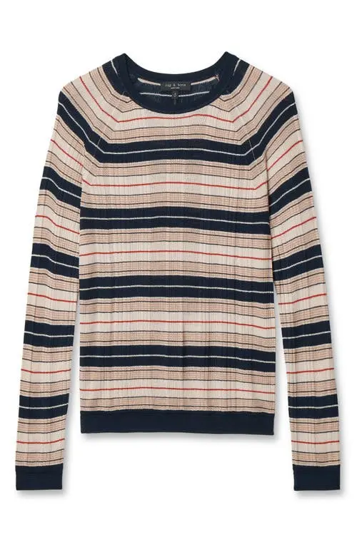 Rag & Bone Teresa Striped Silk Blend Sweater