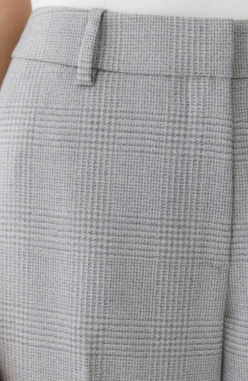 Lafayette 148 New York Glen Plaid Wool Trousers