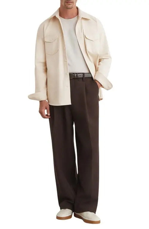 REISS Astra Cotton Shirt Jacket