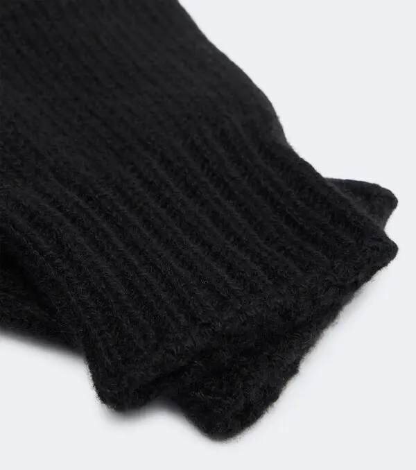 THE ROW Pleon Cashmere Gloves - Black