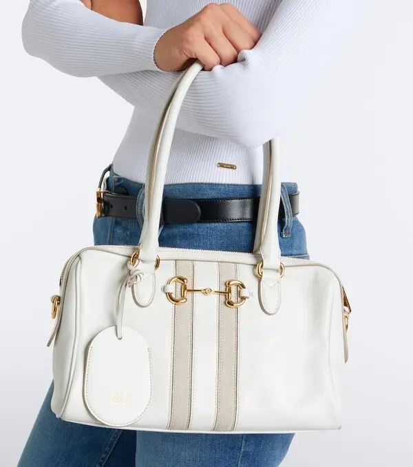 Gucci Borsetto Small Leather Bowling Bag