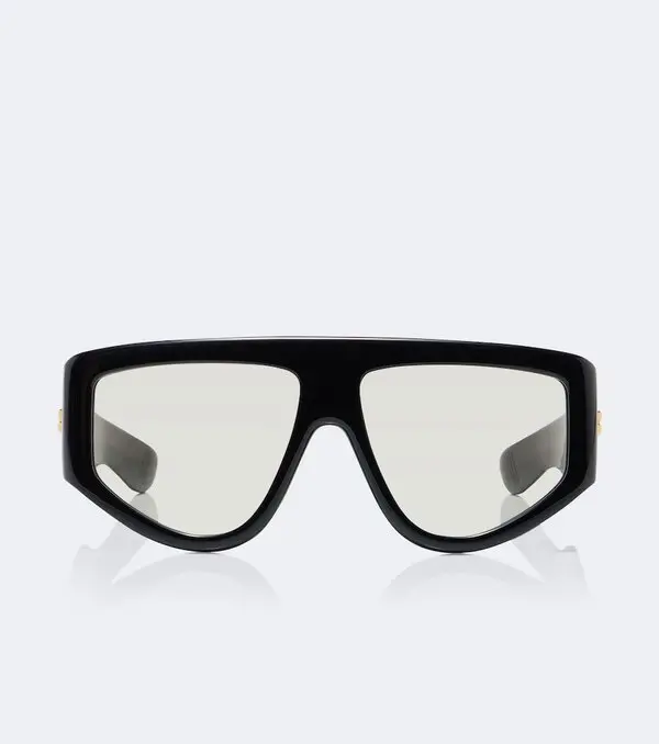 Bottega Veneta Ribbon Aviator Sunglasses - Black