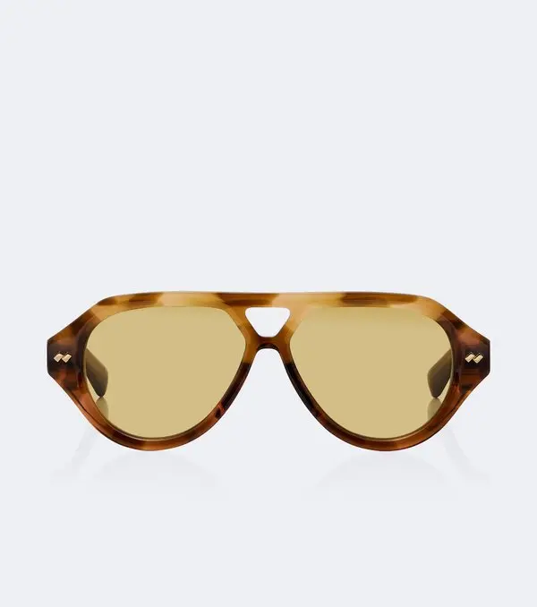 Bottega Veneta Ribbon Aviator Sunglasses - Brown