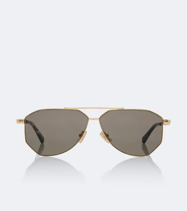 Bottega Veneta Aviator Sunglasses - Gold