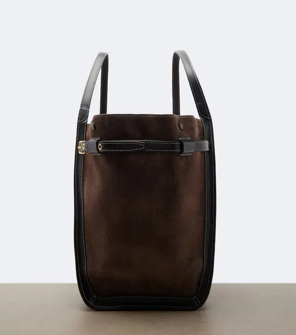 TOD'S T Timeless Medium Suede Tote Bag