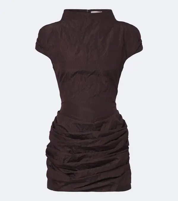 Magda Butrym Draped Cotton-blend Minidress