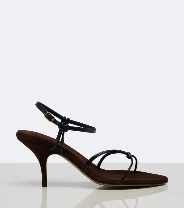 Chloé Matilda Leather Sandals - Brown