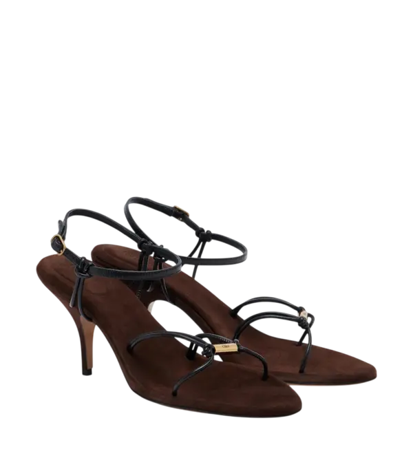 Chloé Matilda Leather Sandals - Brown