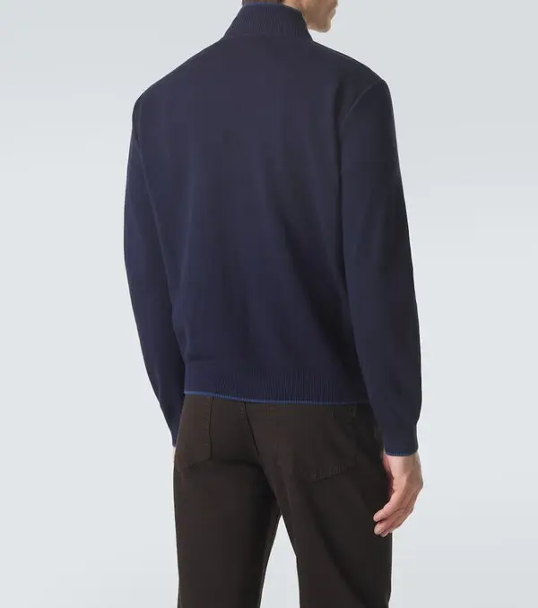 Canali Suede Bomber Jacket