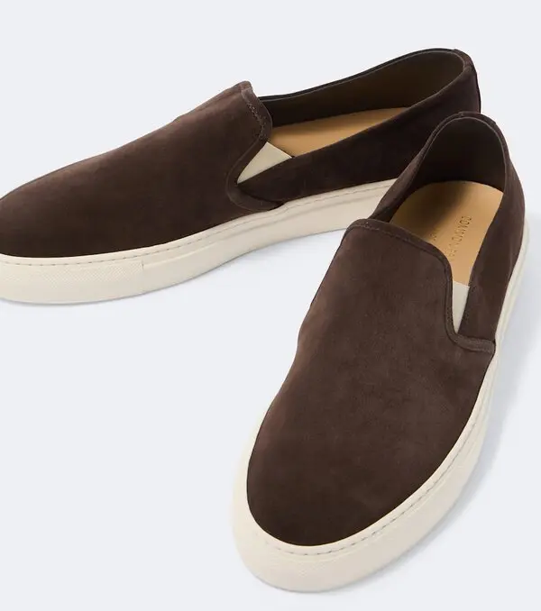 COMMON PROJECTS Suede Slip-on Shoes - Brown