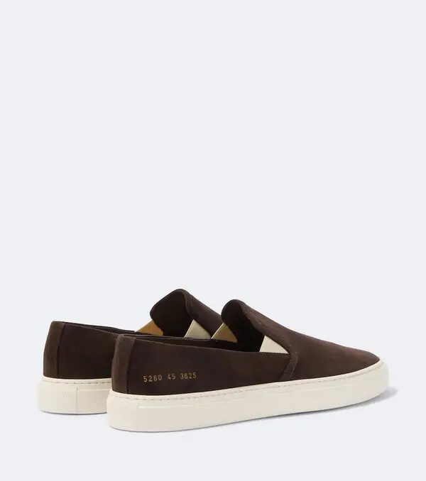 COMMON PROJECTS Suede Slip-on Shoes - Brown